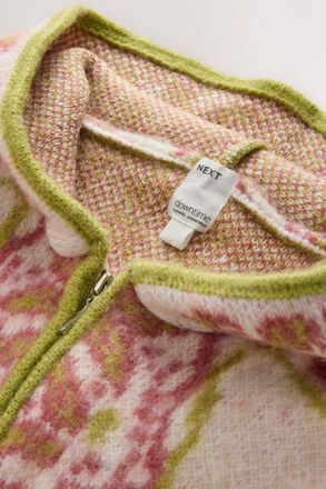 Next Strickjacke Strickjacke mit durchgehendem Rei&szlig;verschluss (1-tlg)