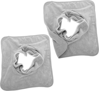 Cabilock 2 Stück Teiliges Spa gesichtstuch mit Loch Weiches Wiederverwendbares Massagetuch Komfortable Auflage für Gesichtsbehandlung Geeignet für Beauty Salon