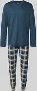 Schiesser Relaxed Fit Schlafanzug aus reiner Baumwolle