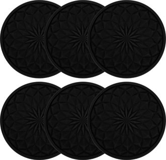 BESPORTBLE Toyvian 6 St&uuml;ck Teiliges Runde PVC untersetzer rutschfest und Hitzebest&auml;ndig Praktische Becherhalter matten f&uuml;r Auto und Haushalt Sch&uuml;tzen Oberfl&auml;chen