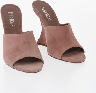 PARIS TEXAS Suede Mules NINA With 11.5cm Wedge Paris Texas
