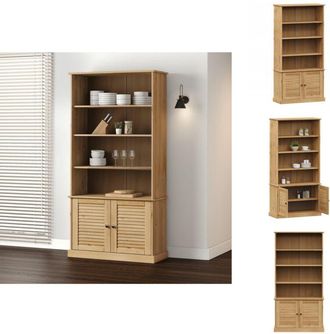 vidaXL Vidaxl - B&uuml;cherregale & B&uuml;cherschr&auml;nke - Living B&uuml;cherregal vigo 85x35x170 cm Massivholz Kiefer - Braun