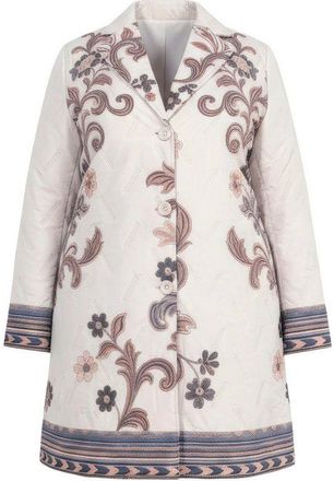 Miamoda Outdoorjacke Blazerjacke A-Linie Print-Stickerei Reverskragen