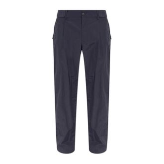 Dolce & Gabbana Homme, Pantalons, Bleu, Taille: 2XL Pleated Pantalons
