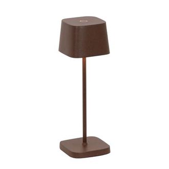 Zafferano Lampe Ofelia Micro, Lampe de Table Rechargeable Sans Fil avec Contr&ocirc;le Tactile, Convient pour Salon et Ext&eacute;rieur, Variateur, 2200-3000 K, Hauteur 20 c