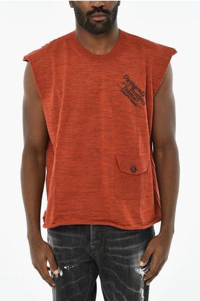 Dsquared2 Virgin Wool Tank Top With Breast Pocket size M
