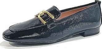 Unisa Pantoufles & Mocassin Baxter Laqué/Brush Noir Femme, Noir, 40 EU