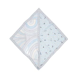 Pucci Seidenschal mit Onda und Iride Print - - Accessories - Damen - Blau - ONE SIZE
