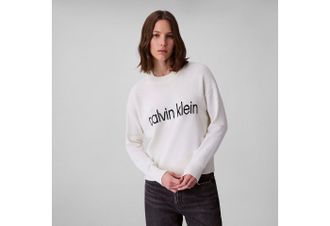Calvin Klein Jeans Strickpullover Cotton Graphic Pullover Mit Rundhalsausschnitt