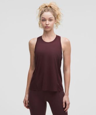 lululemon Fast and Free Singlet f&uuml;r Frauen - Gr&ouml;&szlig;e XL in Goodnight Plum