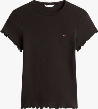 Tommy Hilfiger T-shirt droit en coton m&eacute;lang&eacute;