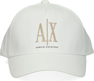 A|X Armani Exchange Baseballkappe mit Logo-Verzierung - Wei&szlig;