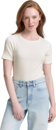 Tom Tailor Damen 1047860 Basic T-Shirt, 10332-Off White, S