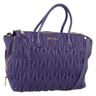 Miu Miu Pre-owned Hand Bag - - Pre-owned - Damen - Lila - ONE SIZE