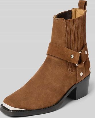 Anine Bing Boots aus Rindsnappa mit Metallkappe