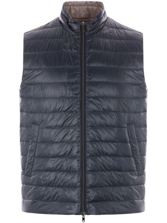 Herno gilet matelass&eacute; &agrave; design r&eacute;versible - Bleu