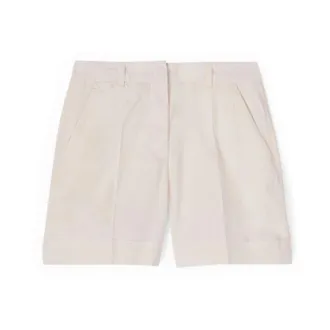 Motivi Short taille haute en coton - Femme - Shorts - Blanc - Taille: 34 FR