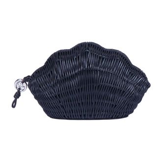 Michael Kors Femme, Sacs, Noir, Taille: ONE Size Small Shell Clutch