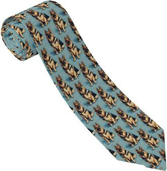 Generic Cravates Homme Berger Allemand Imprim&eacute; Formelle Tie &Eacute;troit Cravate Pour Travail L&Eacute;cole C&eacute;l&eacute;brations