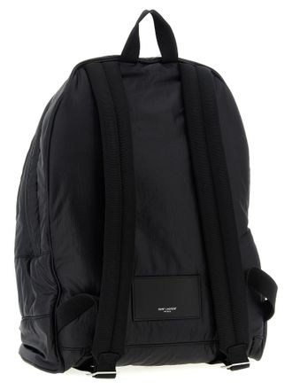 Saint Laurent Mens Black Calfskin Backpack