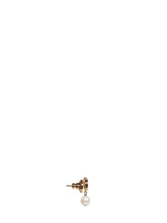 Valentino Garavani Womens Earrings Vlogo Signature Gold Brass