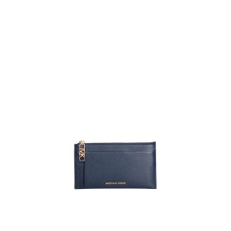 Michael Kors Empire Gro&szlig;es Kartenetui aus genarbtem Leder - - Accessories - Damen - Blau - ONE SIZE