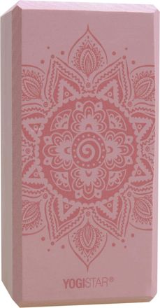 Yogistar Yogablock Yogiblock Basic - Art Collection - Spiral Mandala - Velvet Rose Pink