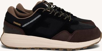 Faguo Baskets noir et marron fonc&eacute;