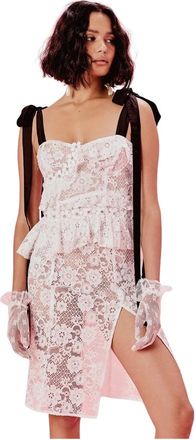 For Love & Lemons Fabienne Kleid - - Dresses - Damen - Wei&szlig; - XS