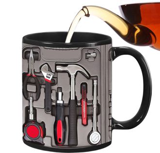Generic Kaffeebecher mit mechanischem Werkzeug - Kaffeetasse mit Keramikwerkzeug 350ml, Kaffeebecher mit mechanischem Werkzeugkasten | Neuheitstasse Kaffeebec