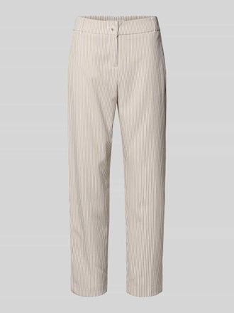 Christian Berg Hose aus Seersucker in verk&uuml;rzter Passform