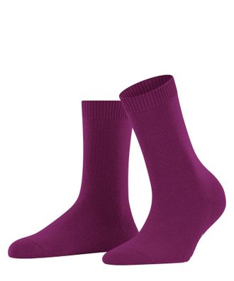 Falke Damen Socken Cosy Wool W So Wolle Kaschmir einfarbig 1 Paar, Rosa Berry 8390, 35-38
