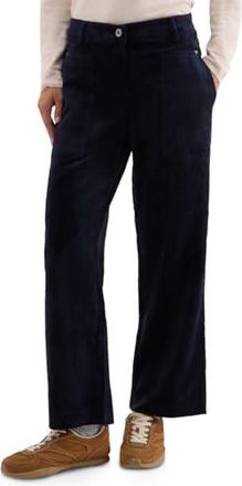 Cecil 3817334 Pantalon en Velours côtelé à Jambes Larges, Urban Dark Blue, 29W / 28L Femmes