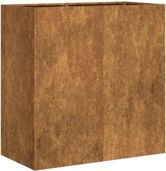 vidaXL Vidaxl - Jardinière rouillé 80x40x80 cm acier inoxydable