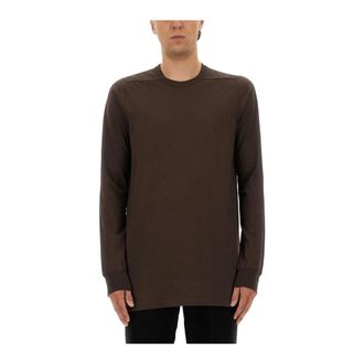 Rick Owens Level LS T-Shirt - - Tops - Herren - Braun - L