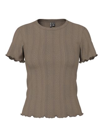 Pieces Female T-Shirt PCMARIE Pointelle