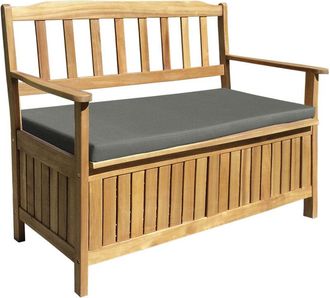Cémonjardin Cémonjardin - Banc de jardin en acacia avec coffre de rangement