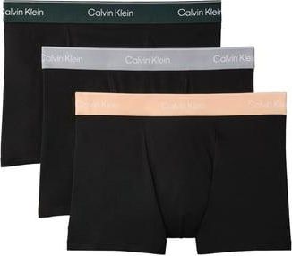 Calvin Klein Lot de 3 boxers en coton m&eacute;lang&eacute;
