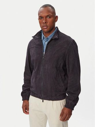 Tommy Hilfiger Lederjacke Dc Essential MW0MW42691 Dunkelblau Regular Fit