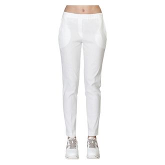 D.exterior Schlanke Hose - - Trousers - Damen - Wei&szlig; - L