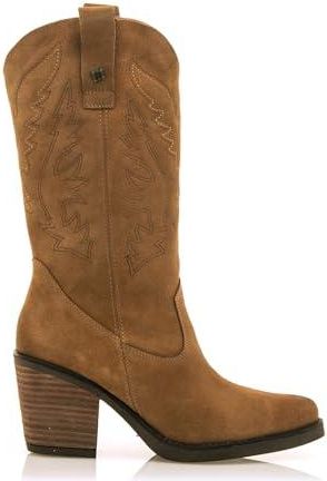 Mtng Bottes à Talons Femme Bottes à Talons Tijuana 54118 Femme | De Cuir, avec lintérieur Cuir Toe Cap Arrondie | Bottes à Talons décontracté | Fermeture a