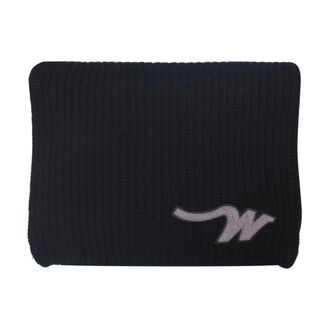 Max Mara Femme, Accessoires, Noir, Taille: ONE Size Maxi W Patch Scarf