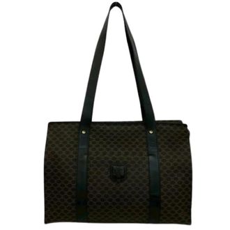 Celine Pre-owned Ledertasche & PVC Tote Bag - - Pre-owned - Damen - Schwarzk - ONE SIZE