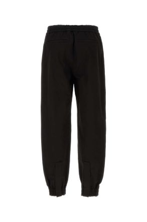 Alexander McQueen Mens Black Denim Pant Exterior: Cotton Pantaloni Trousers