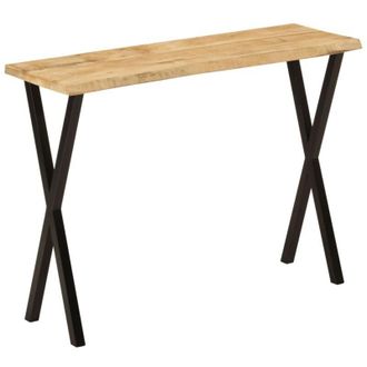 vidaXL Table console &agrave; live edge 105x33x76 cm bois de manguier massif vidaXL