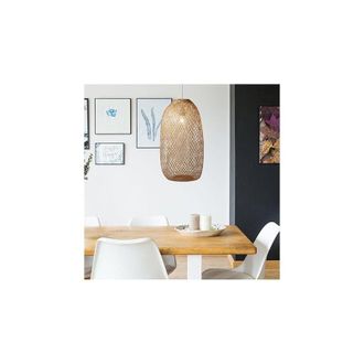 Les Tendances Les Tendances - Suspension 30x30x150 cm en bambou naturel