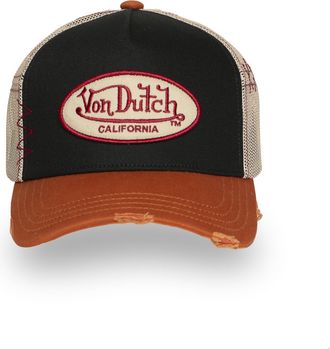 Von Dutch Herren-Mütze, Trucker, Original, Braun/Schwarz, One size