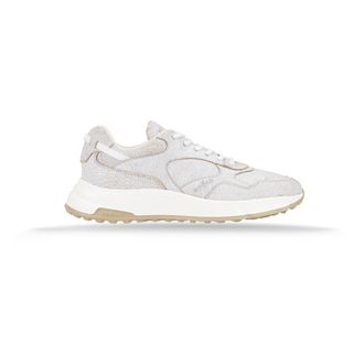 Hogan Granato Leder Sneakers mit Schn&uuml;rsenkeln - - Shoes - Herren - Wei&szlig; - 39 EU