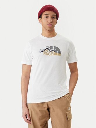 The North Face T-Shirt Mountain Line NF0A8GUX Wei&szlig; Regular Fit