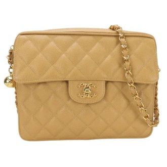 Chanel Pre-owned Tissu sacs-chanel - Femme - Pre-owned - Beige - Taille: ONE Size